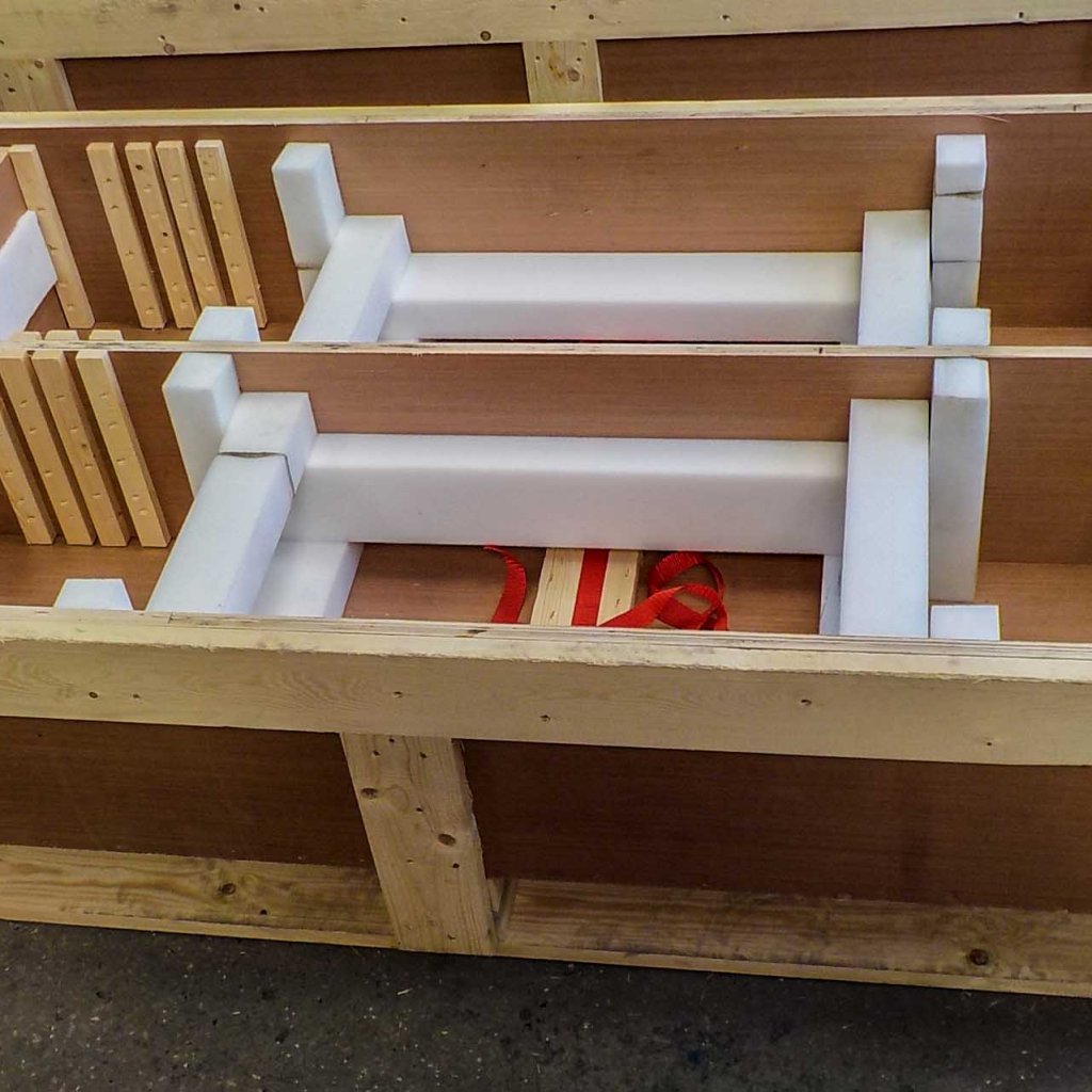 Intérieur d'une caisse en Bois - Caisserie CBM